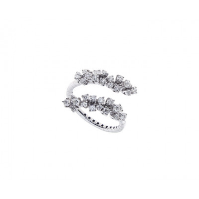 GioielleriaPivano.it | Damiani - Anello Mimosa in oro bianco e diamanti