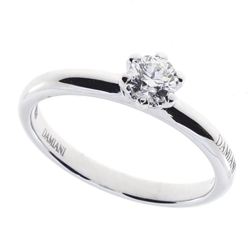 GioielleriaPivano.it | Damiani - Anello solitario Luce 6 Griff 0,51 ct ...